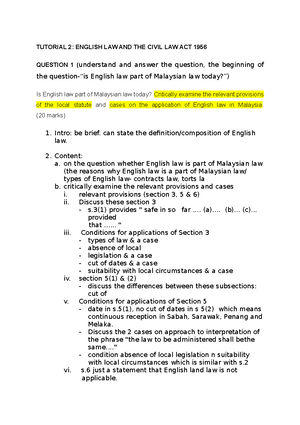 Cases summary mls - All the best! - MOKHTAR v ARUMUGAM, [1959] 1 MLJ ...