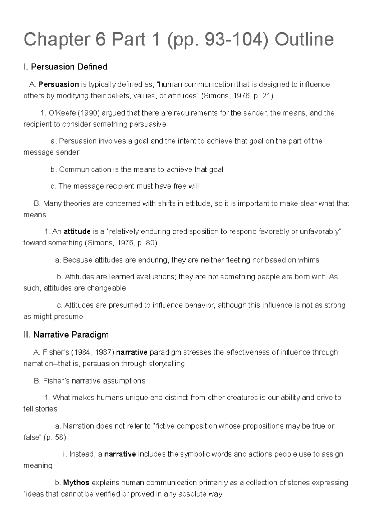 Chapter 6 Part 1 (pp. 93-104) Outline COM3402-24Fall 0W60 - Chapter 6 Part 1 (pp. 93-104 ...