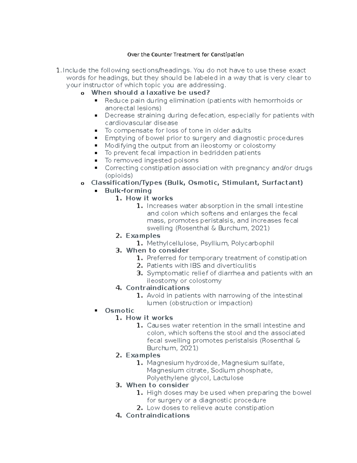 Laxative Info for Pt Teaching Infographic - Over the Counter Treatment ...