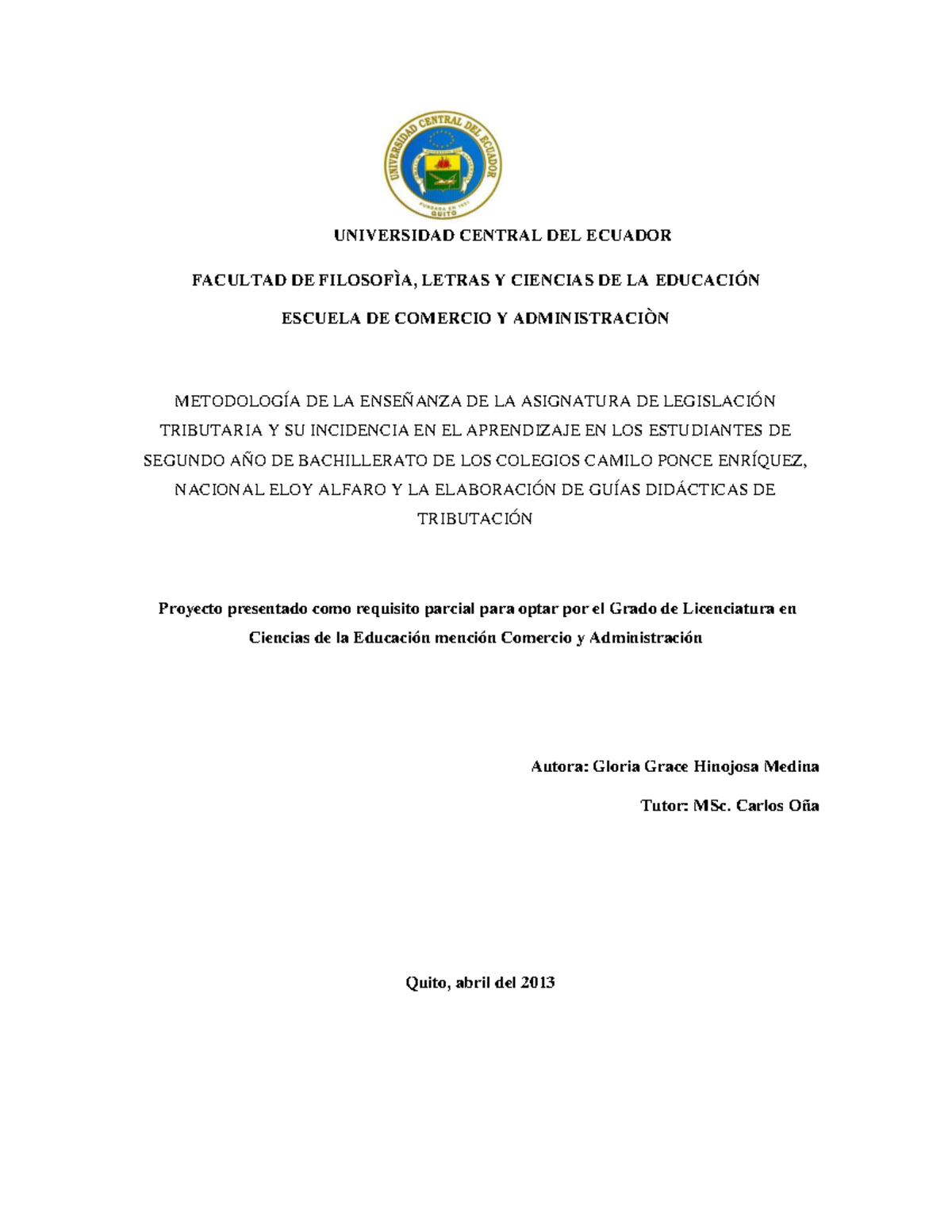 T UCE 0010 285 - texto académico - UNIVERSIDAD CENTRAL DEL ECUADOR ...