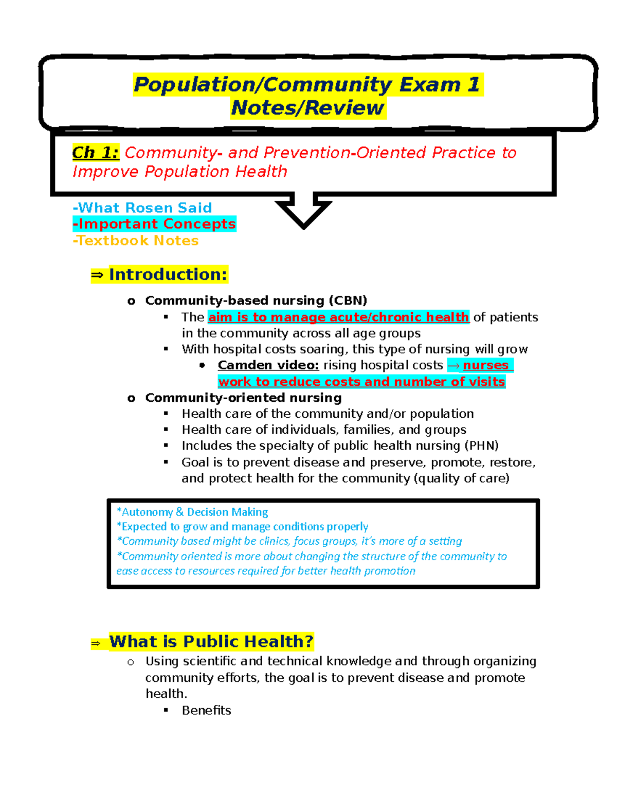 Community Exam 1 Notes - Population/Community Exam 1 Notes/Review Ch 1 ...