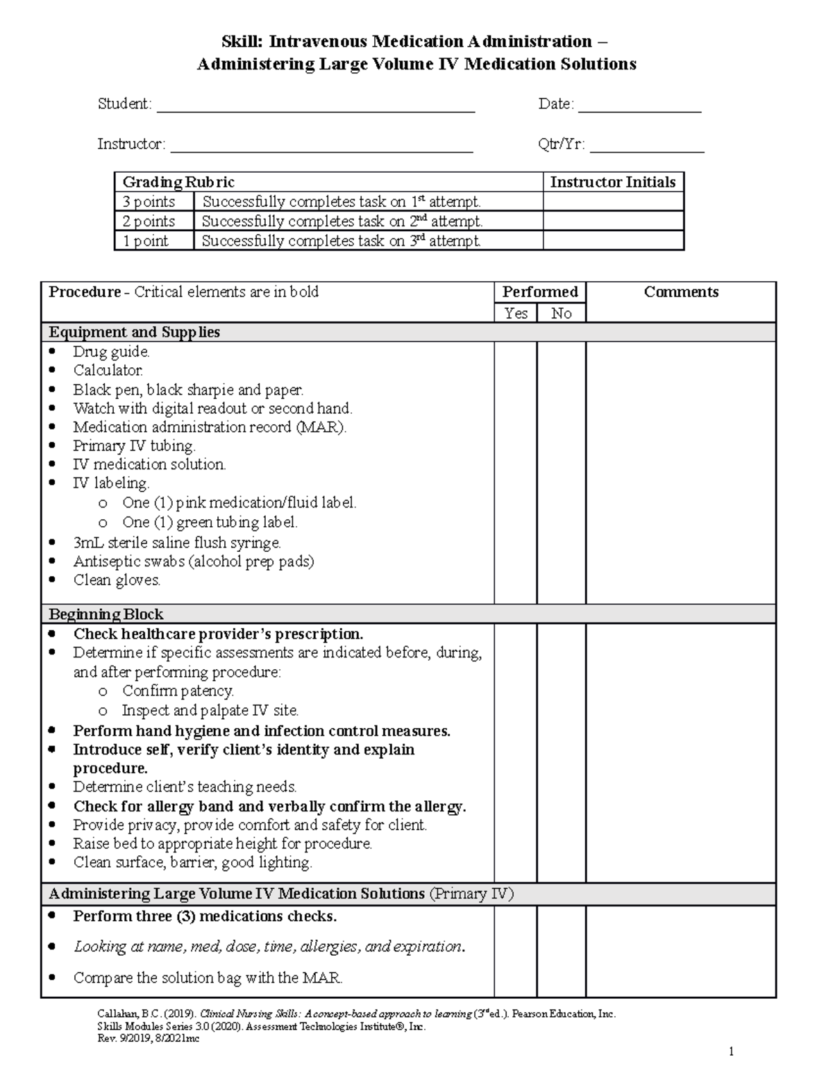 135 IV Therapy and Peripheral Access - Administering Large Volume IV ...