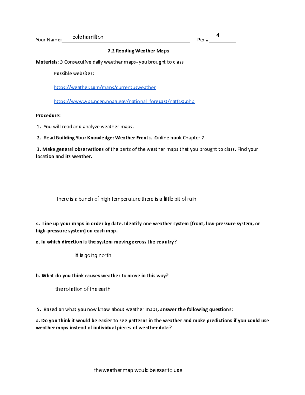Kami Export - Cole Hamilton - 7.2 Reading Wx Maps - Your - Studocu