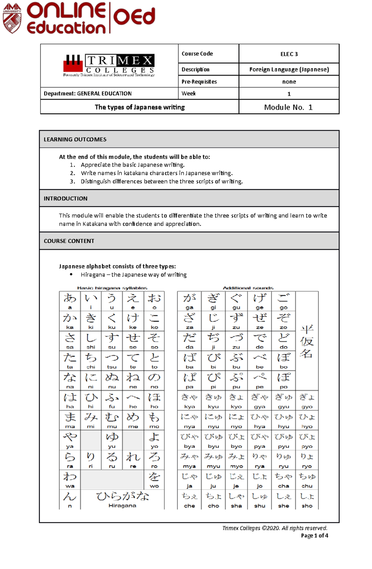Module 1 Elec 3 Courseworktutorialassignmentslecturesnotesessayreportsummary For