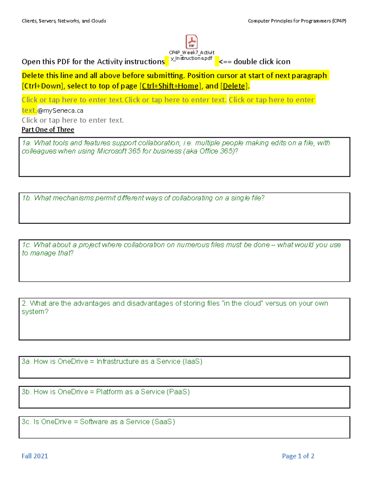 CP4P Week7 Activity v2 - Clients, Servers, Networks, and Clouds ...