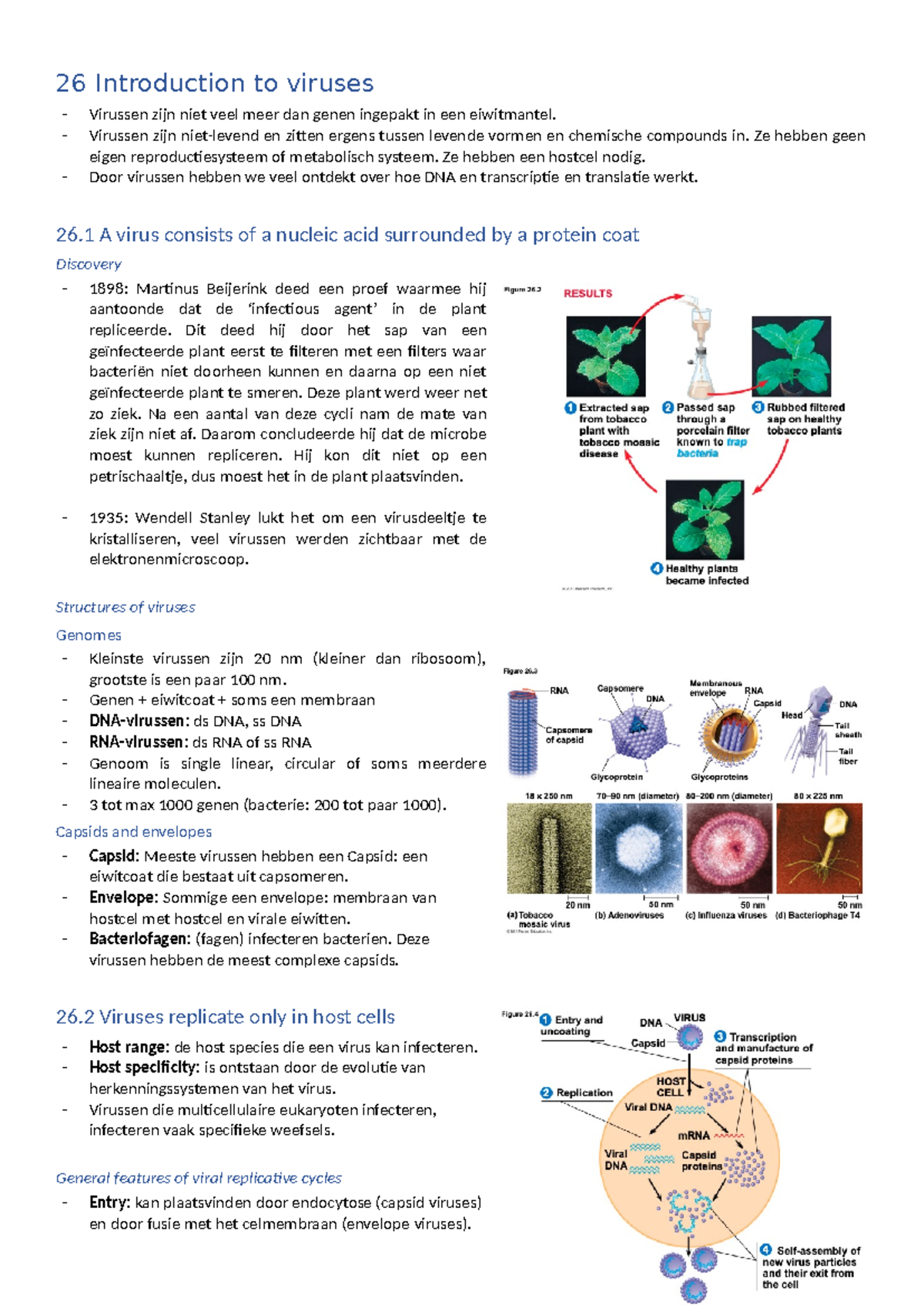 Chapter 26 Introduction to viruses - 26 Introduction to viruses ...