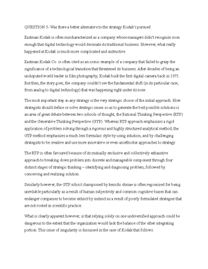 Example ONLY FYI - STRATEGIC OPERATIONS AND MANAGEMENT - FOR YOUR ...