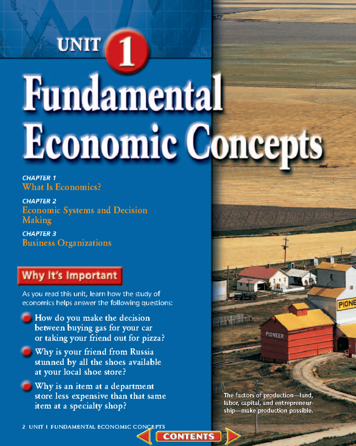 Economics concepts - econ - 2 UNIT 1 FUNDAMENTAL ECONOMIC CONCEPTS As ...