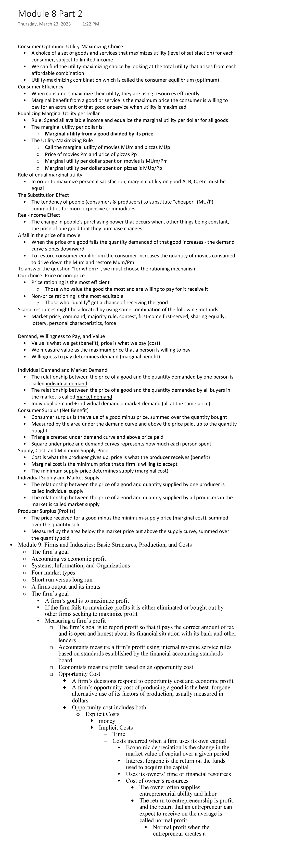 Module 10 of Business Economics - Consumer Optimum: Utility-Maximizing ...