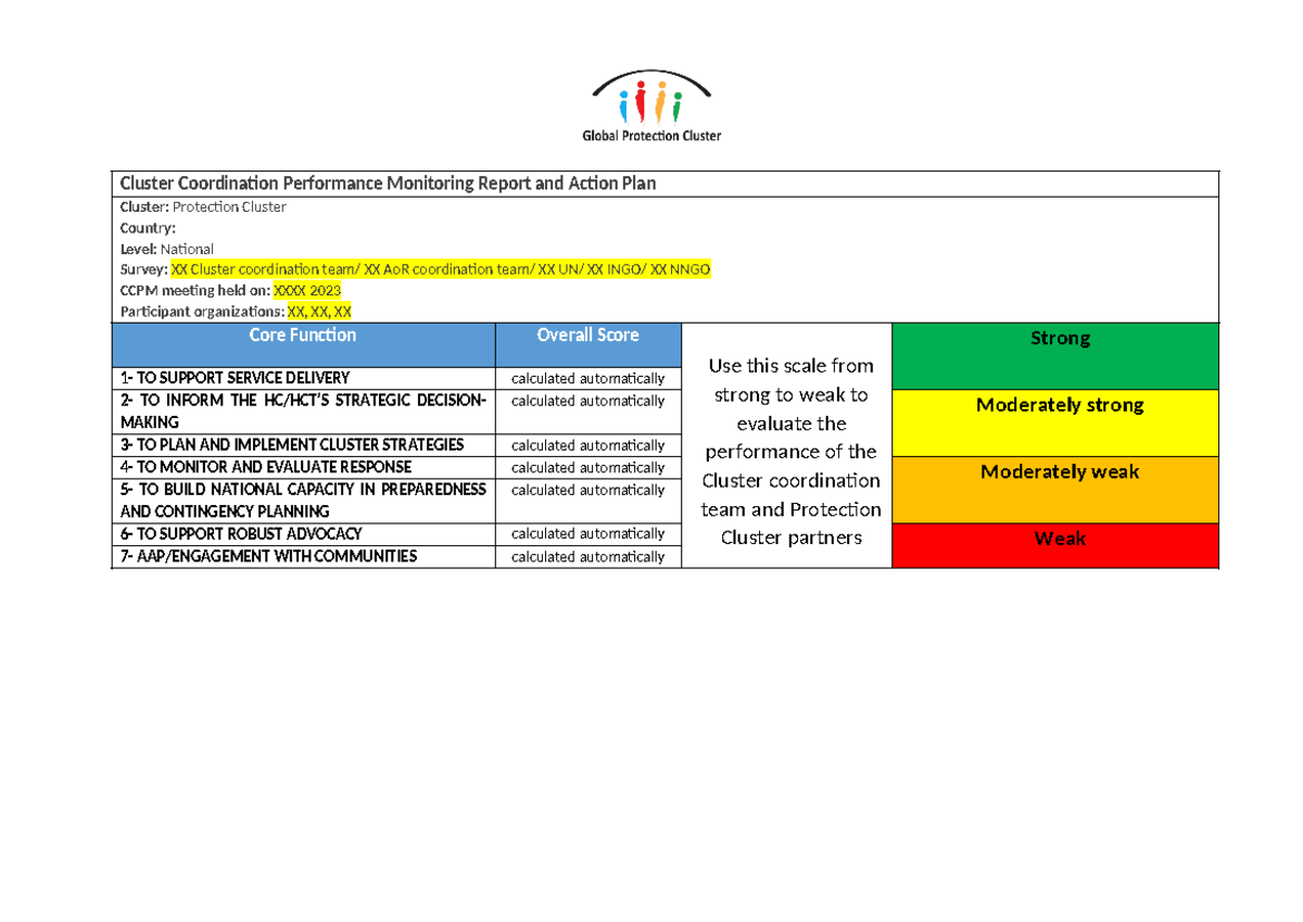 2023 ccpm report template and action plan eng - Cluster Coordination Performance Monitoring ...
