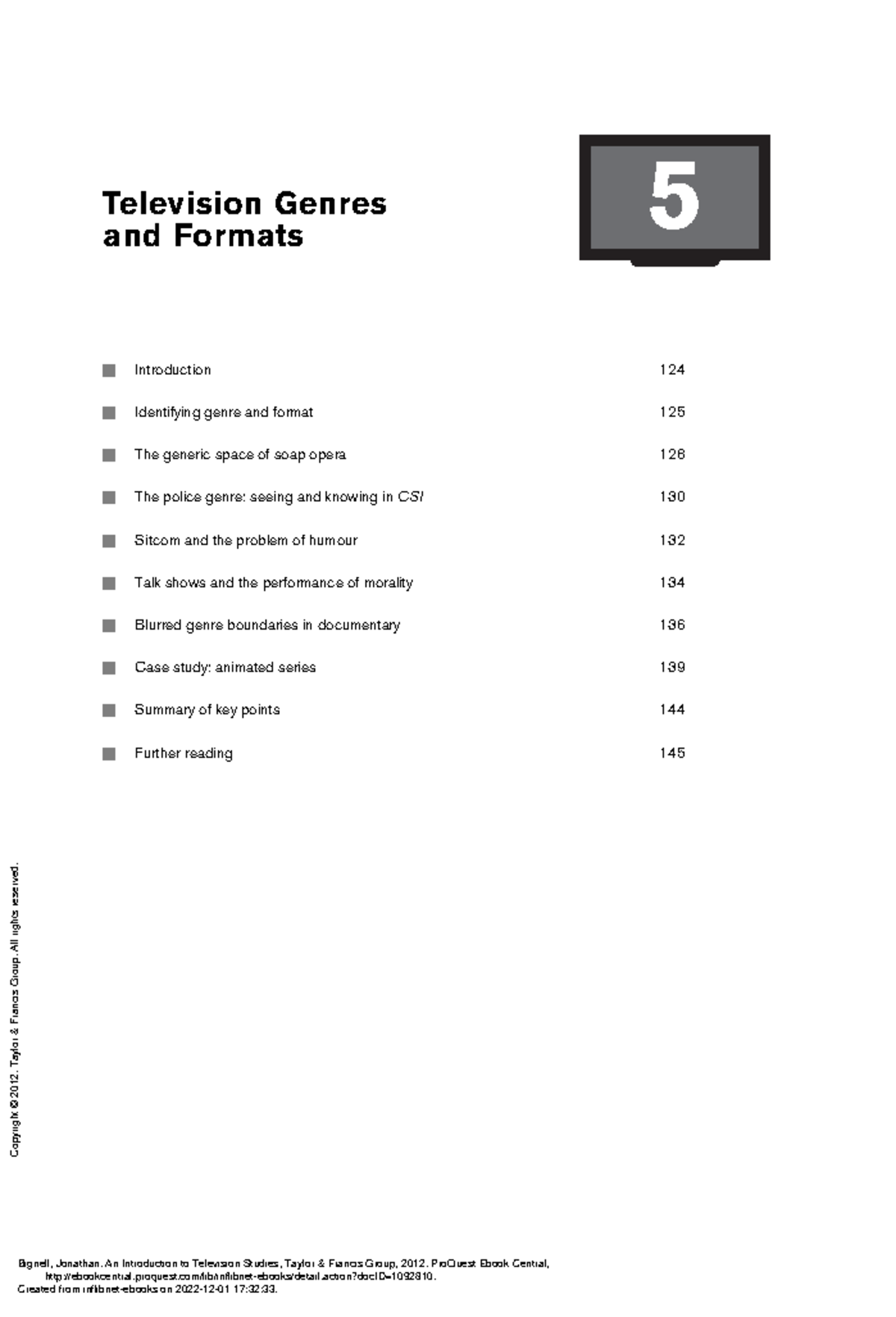 Television Genres and Formats (1) - Television Genres and Formats n ...