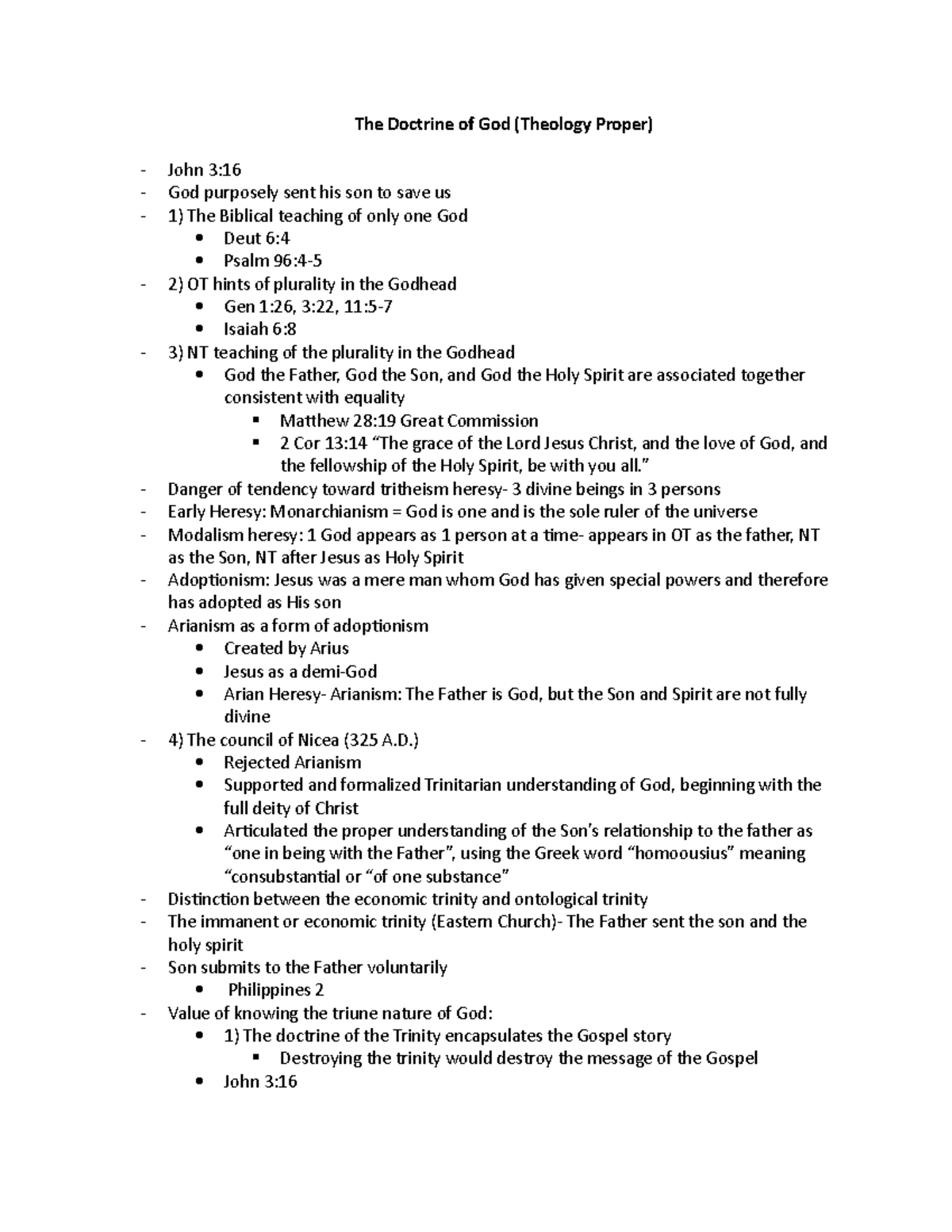 Christian Faith- The Doctrine of God - The Doctrine of God (Theology ...