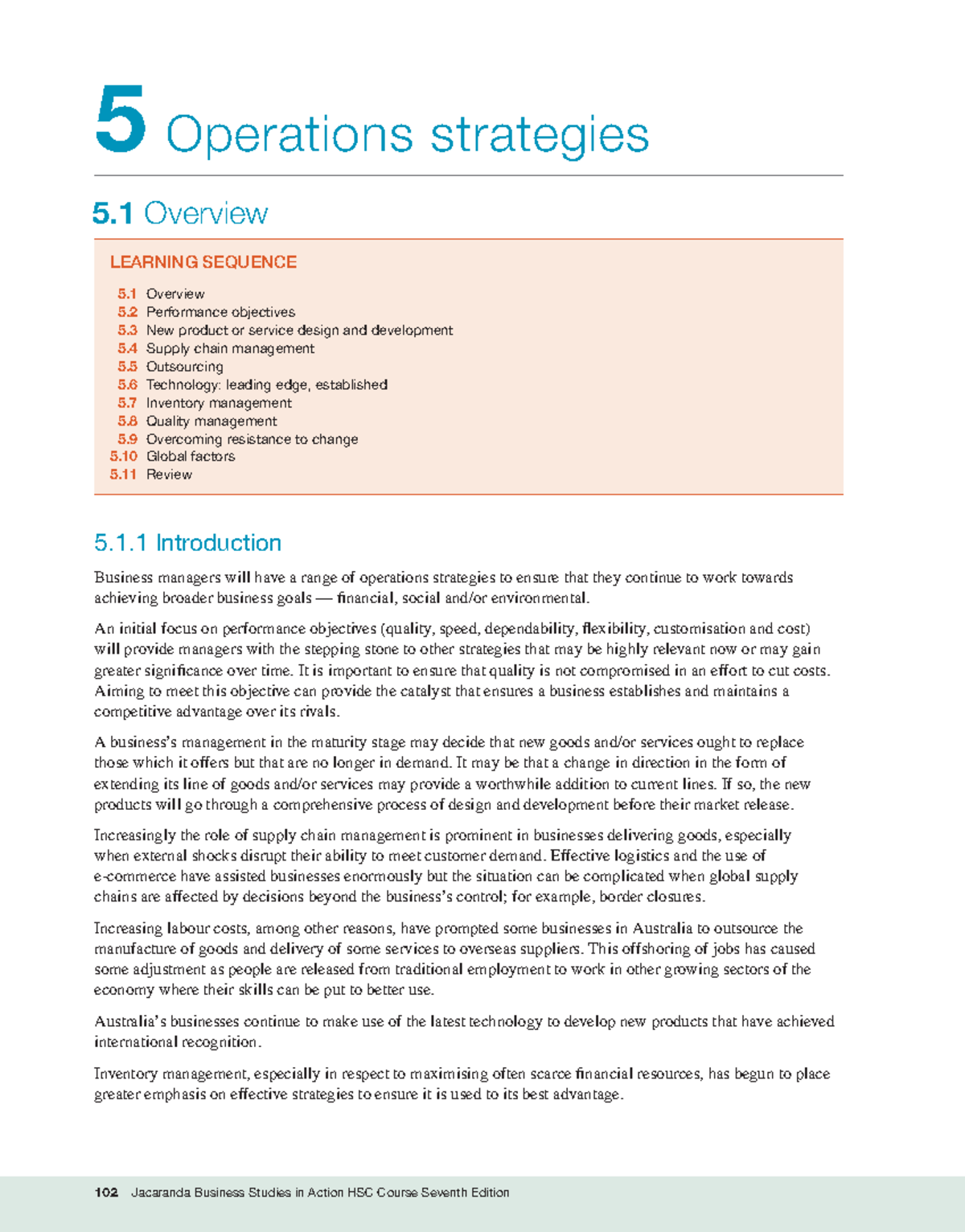 C05Operations Strategies - 5 Operations strategies 5 Overview ...