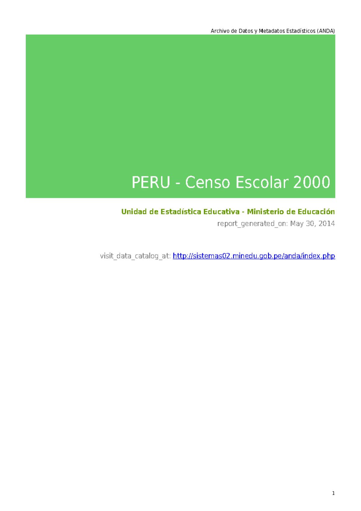 Ddi documentation spanish 16 - Archivo de Datos y Metadatos ...