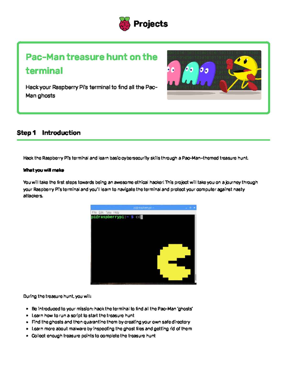Pac-Man treasure hunt on the terminal - Projects Pac-Man treasure hunt ...