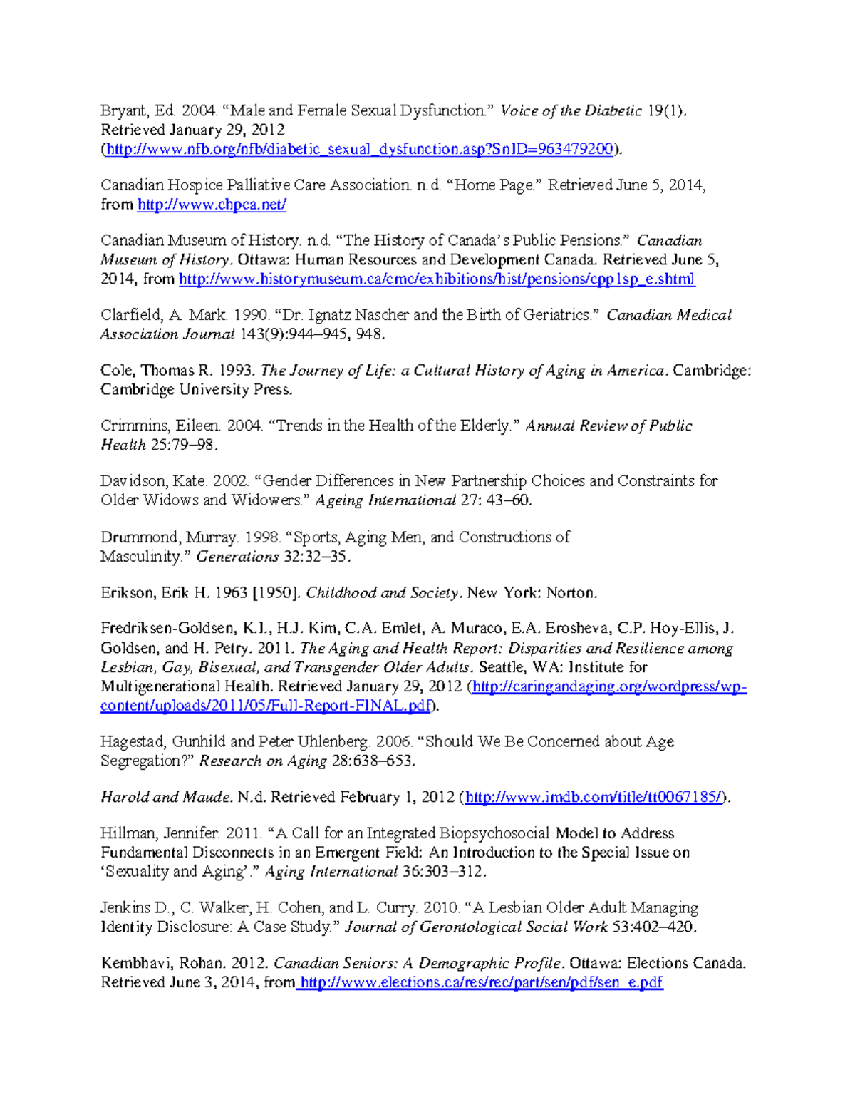 Introduction TO Sociology 46 - Bryant, Ed. 2004. “Male and Female ...