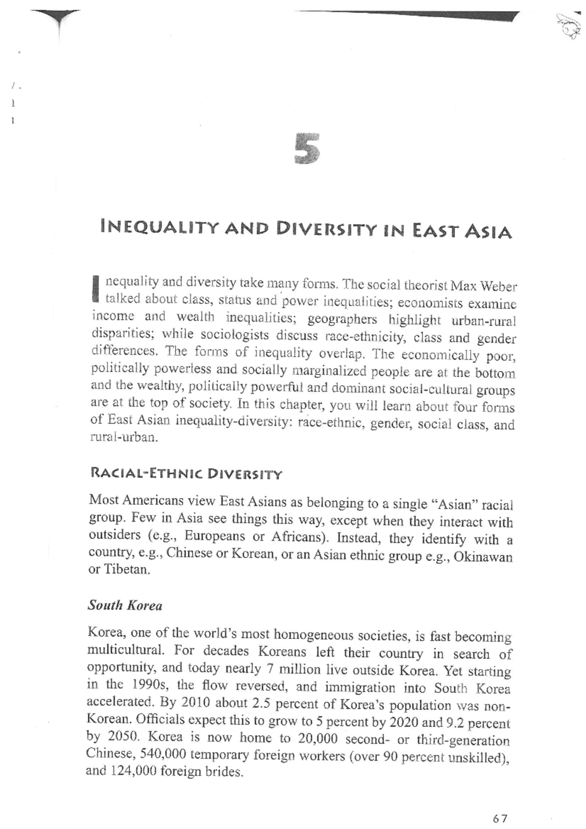 Neuman - East Asian Societies - Chapter 5 Inequality and Diversity in ...