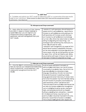 D082 Task 2 - Task breakdown and completed assignment - D082 Task 2 ...