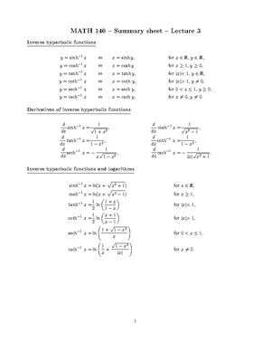 Math 146-Lecture 2 - Notes - Lecture 2. Monday, Jan. 18, 2021 ...