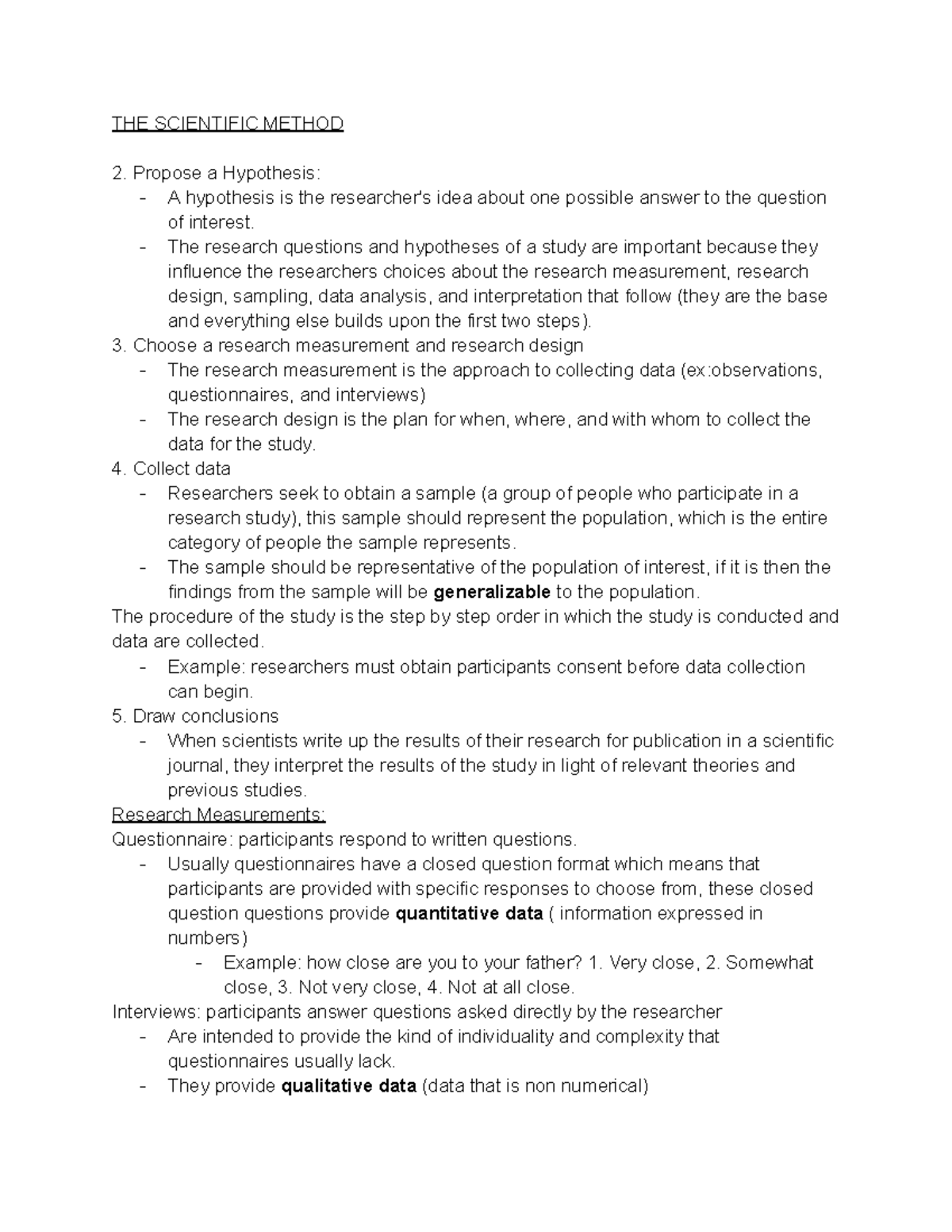 DEV Psych Txtbook - notes for unit 1 from the textbook - THE SCIENTIFIC ...
