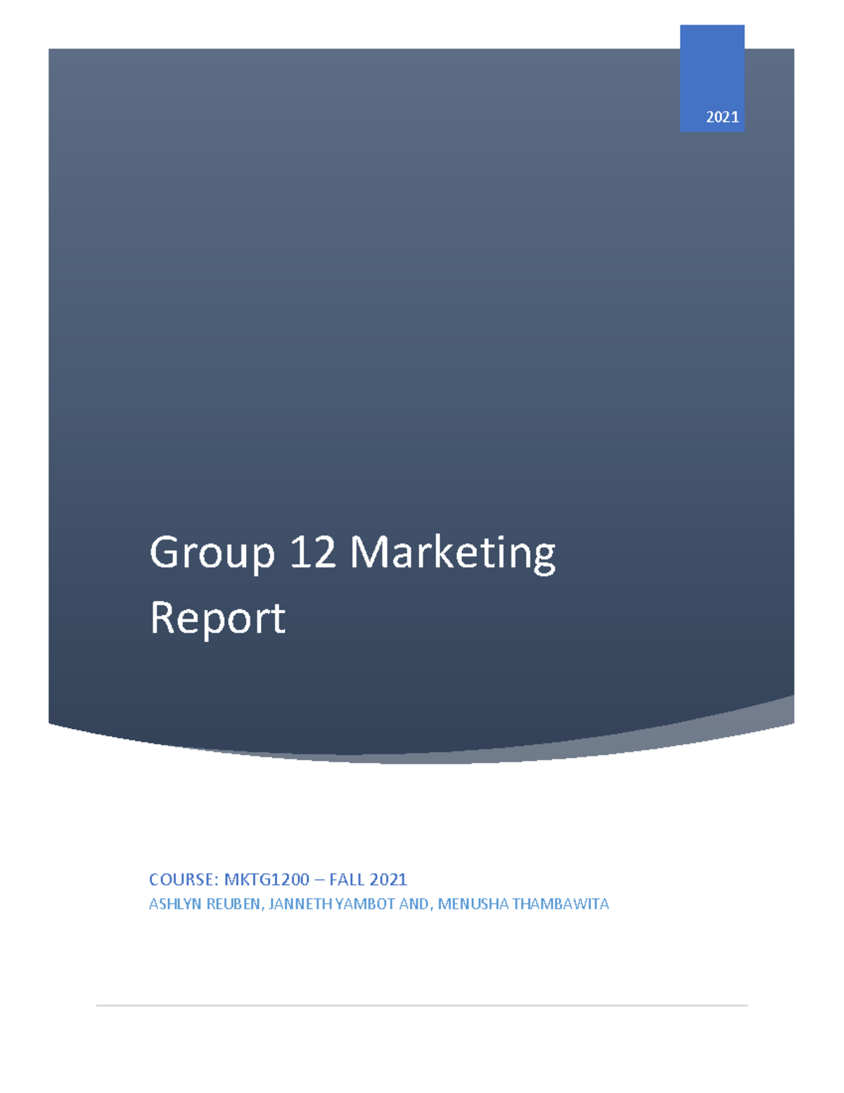 Marketing Report for barner opticas blue light glasses - Group 12 ...