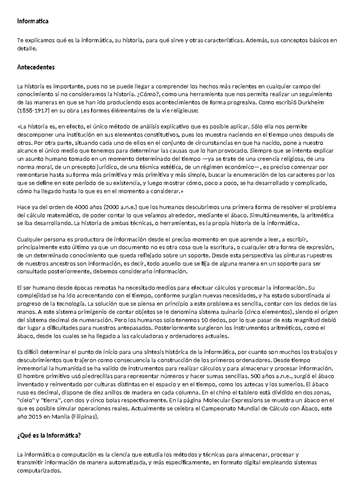 Informatica - Informatica Te explicamos qué es la informática, su ...