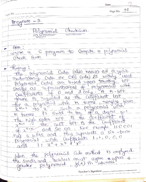 Computer Networks LAB experiment 2 CHARACTER STUFFING - Studocu