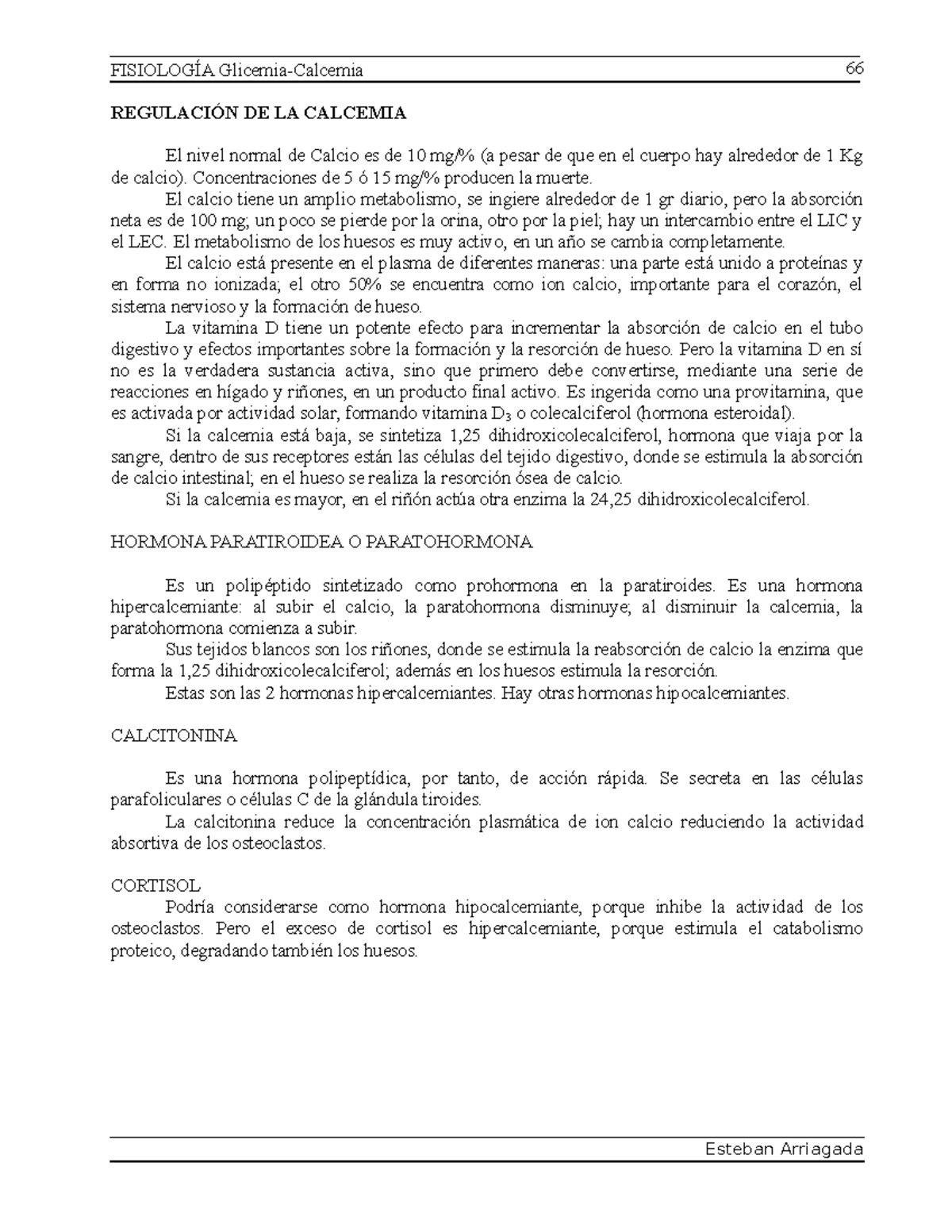 Calcemia-glicemia(9) - FISIOLOGÍA Glicemia-Calcemia REGULACIÓN DE LA ...