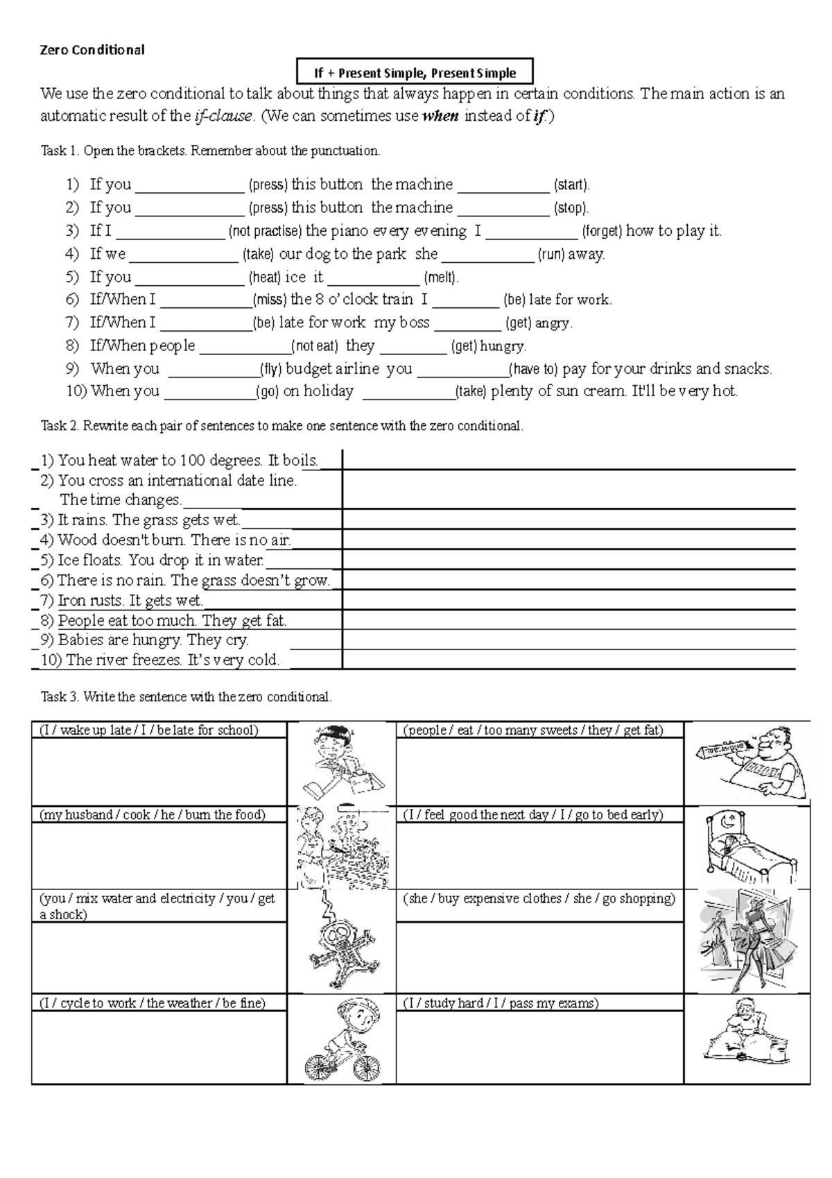 Zero-conditional-fun-activities-games-grammar-drills 37212 - Zero ...