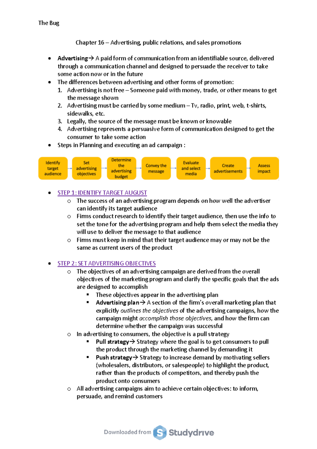 Chapter 16- Advertising, public relations, and sales promotions ...