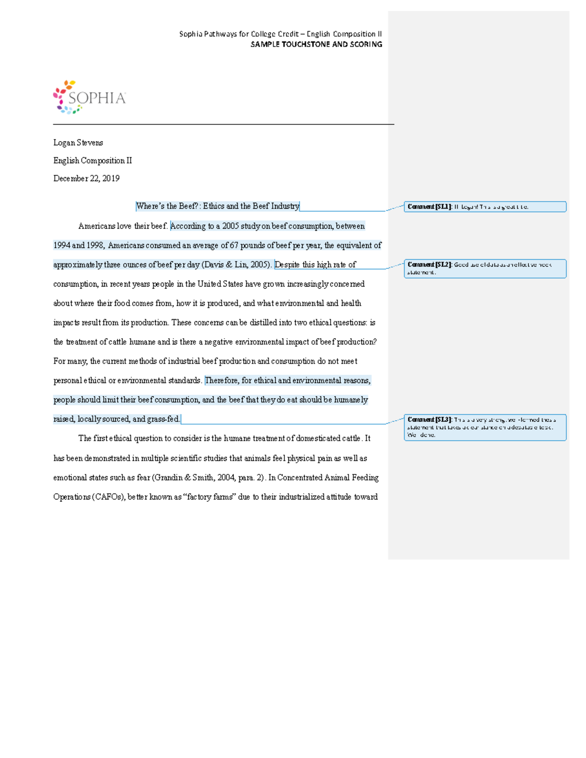 Touchstone 4 Sample - English Composition 2 - SAMPLE TOUCHSTONE AND ...