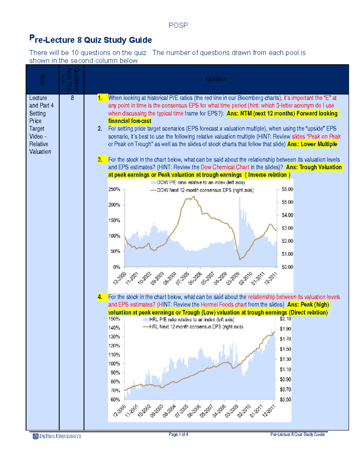 Pre-Lecture 8 Quiz Study Guide v1.0 - Pre-Lecture 8 Quiz Study Guide ...