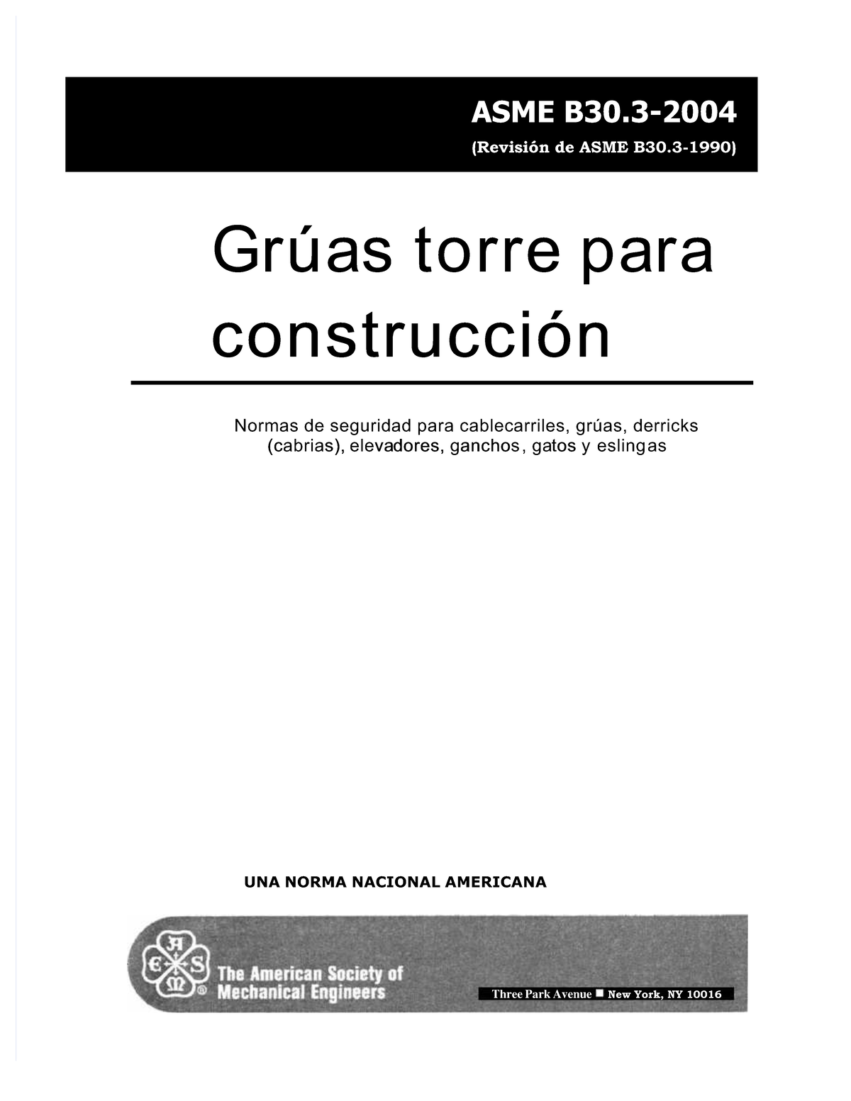 Pdf-asme-b303-2004-sppdf compress - (Revisión de ASME B30-1990 ...