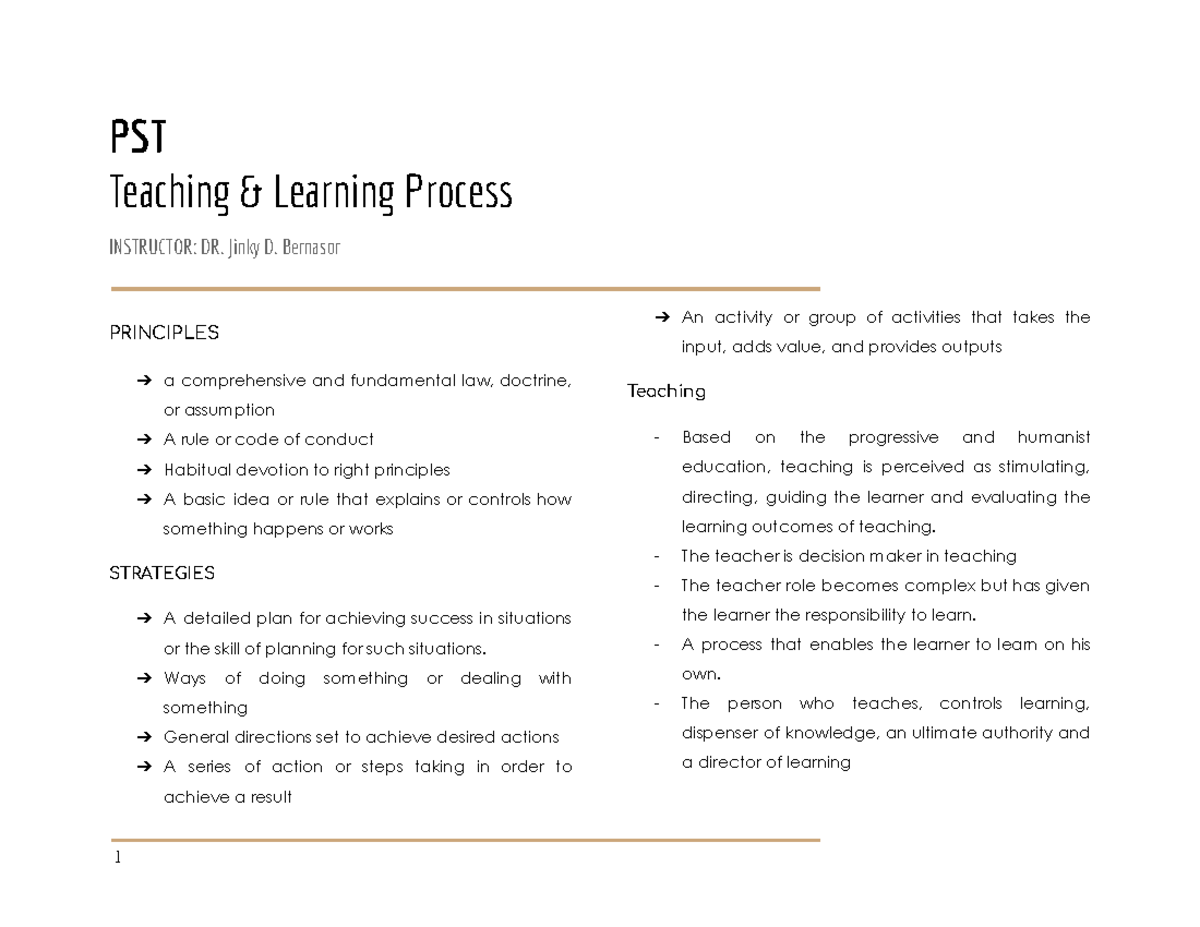PST Teaching Learning Process PST Teaching Learning Process pst-teaching-learning-process-pst-teaching-learning-process