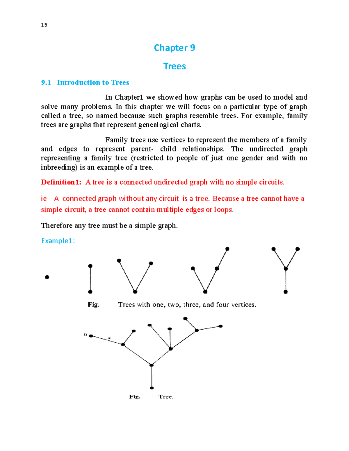 Trees - Full notes on tree - Chapter 9 Trees 9 Introduction to Trees In ...