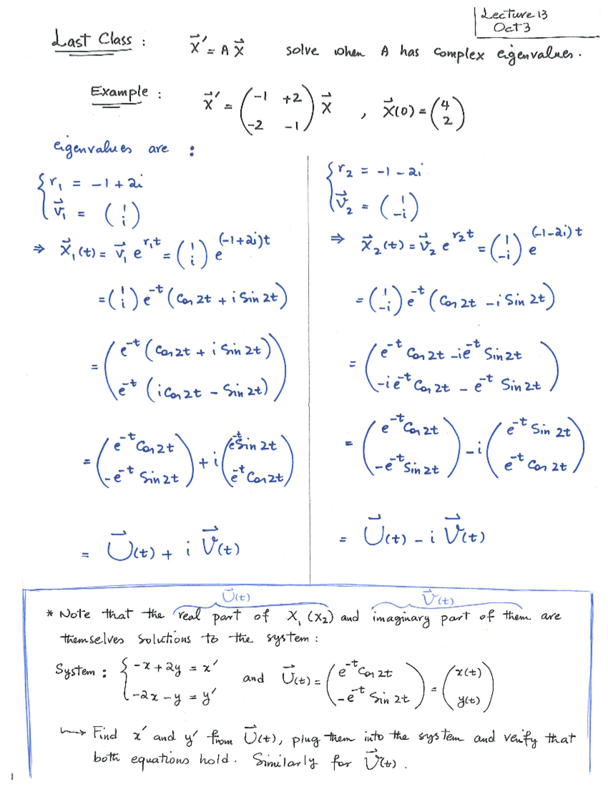 Lec13 - Handwritten lecture notes - Lecva’a \5 ‘L C! 041’3 ".1 .5 ...