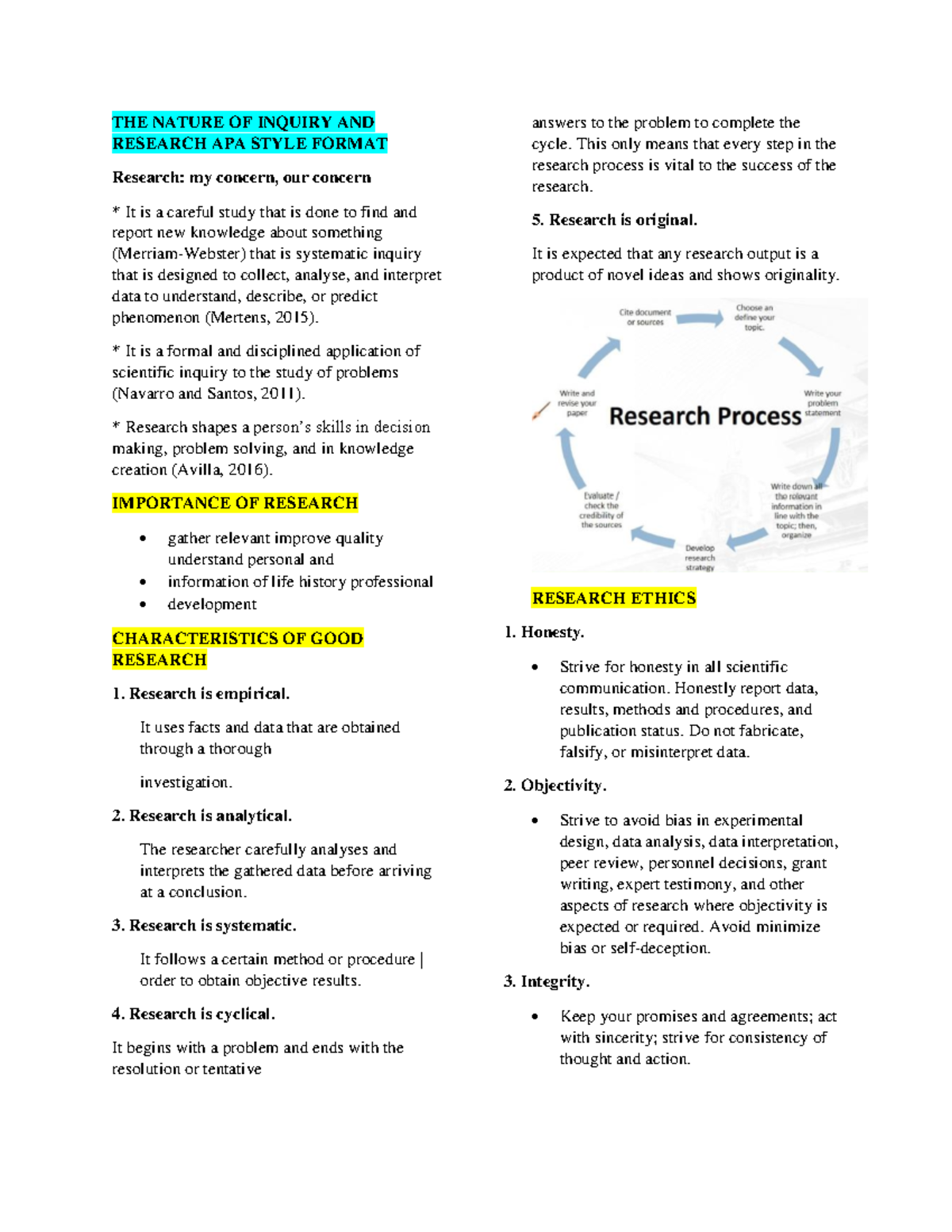 Grade 11 - Research 2ND SEM 4TH Quarter - THE NATURE OF INQUIRY AND ...
