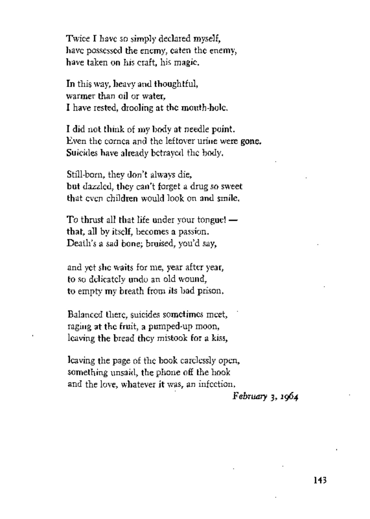 Anne Sexton - The Complete Poems 171 - Twice I have so simply declared ...