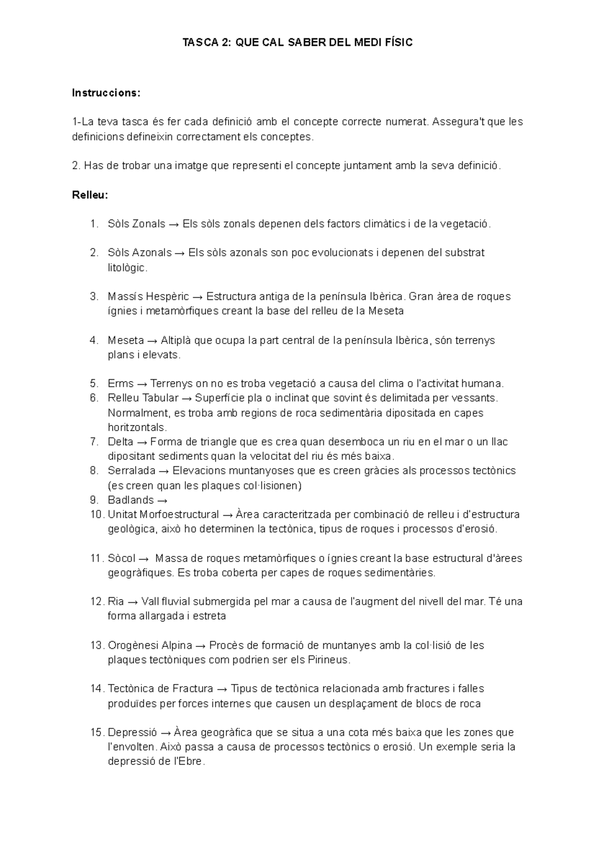 Tasca 2 Què cal saber del medi físic - TASCA 2: QUE CAL SABER DEL MEDI ...