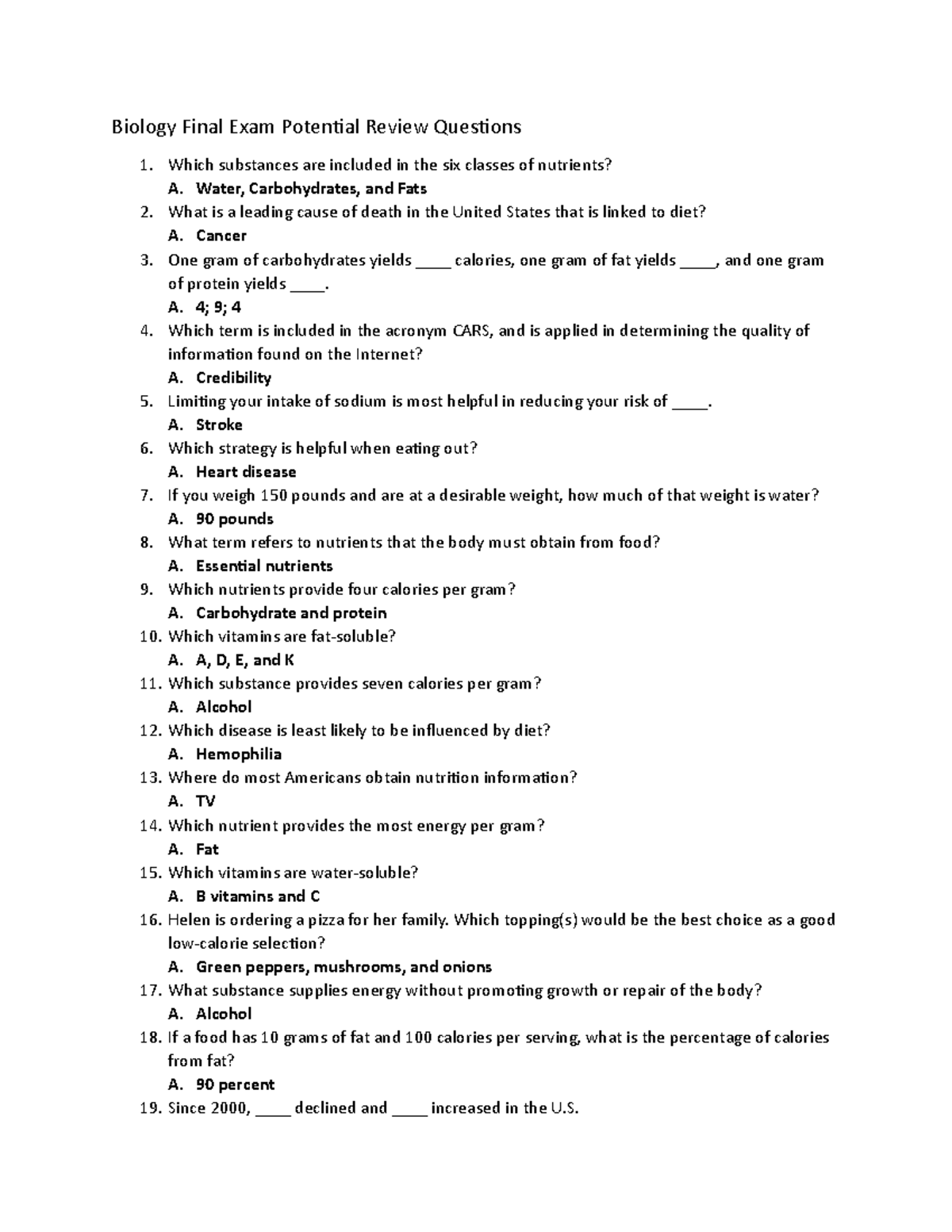 Biology Final Exam Potential Review Questions BIOL 2402 SFA Studocu biology-final-exam-potential-review-questions-biol-2402-sfa-studocu
