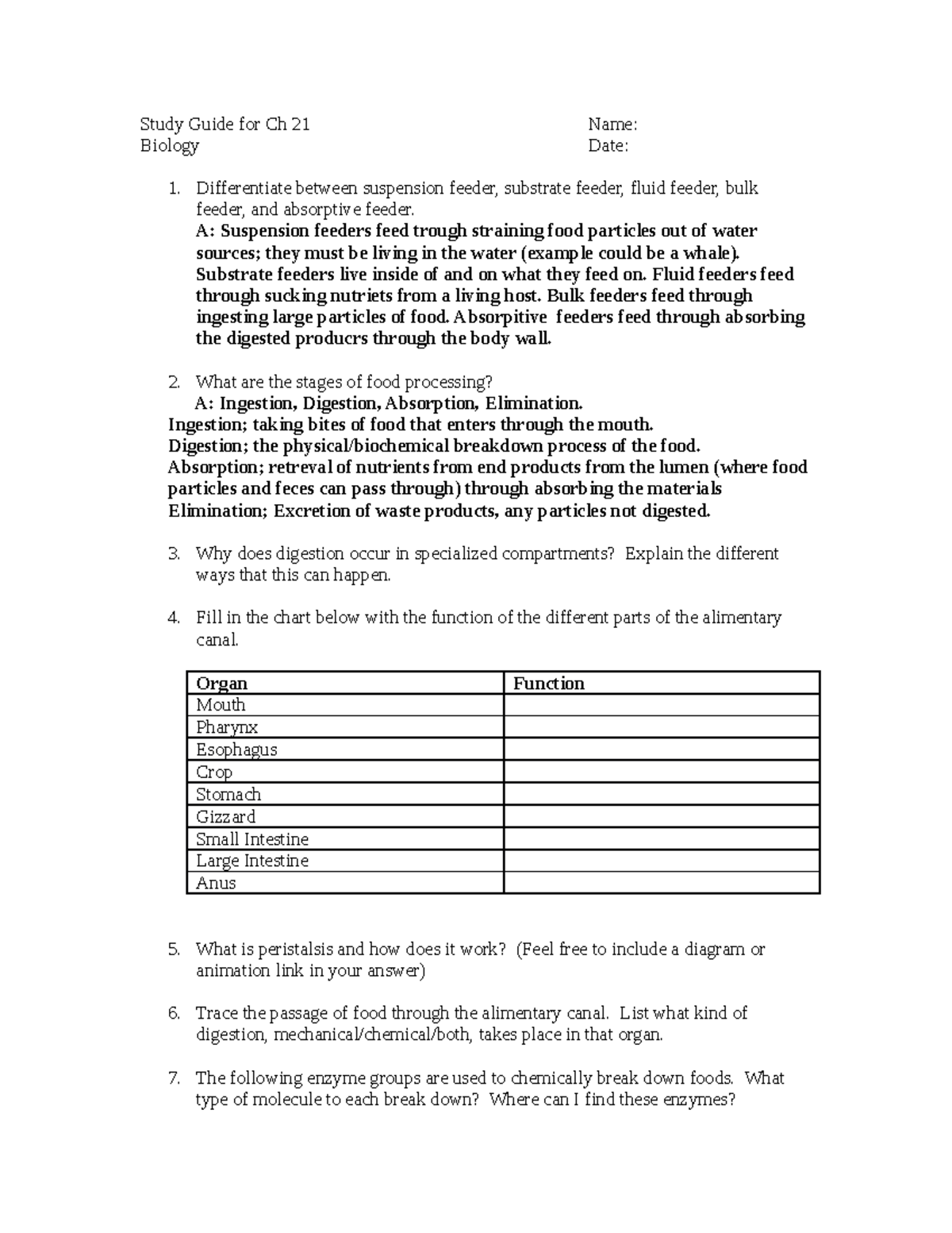 Chapt 21 guided note-taking-1 - Study Guide for Ch 21 Name: Biology ...