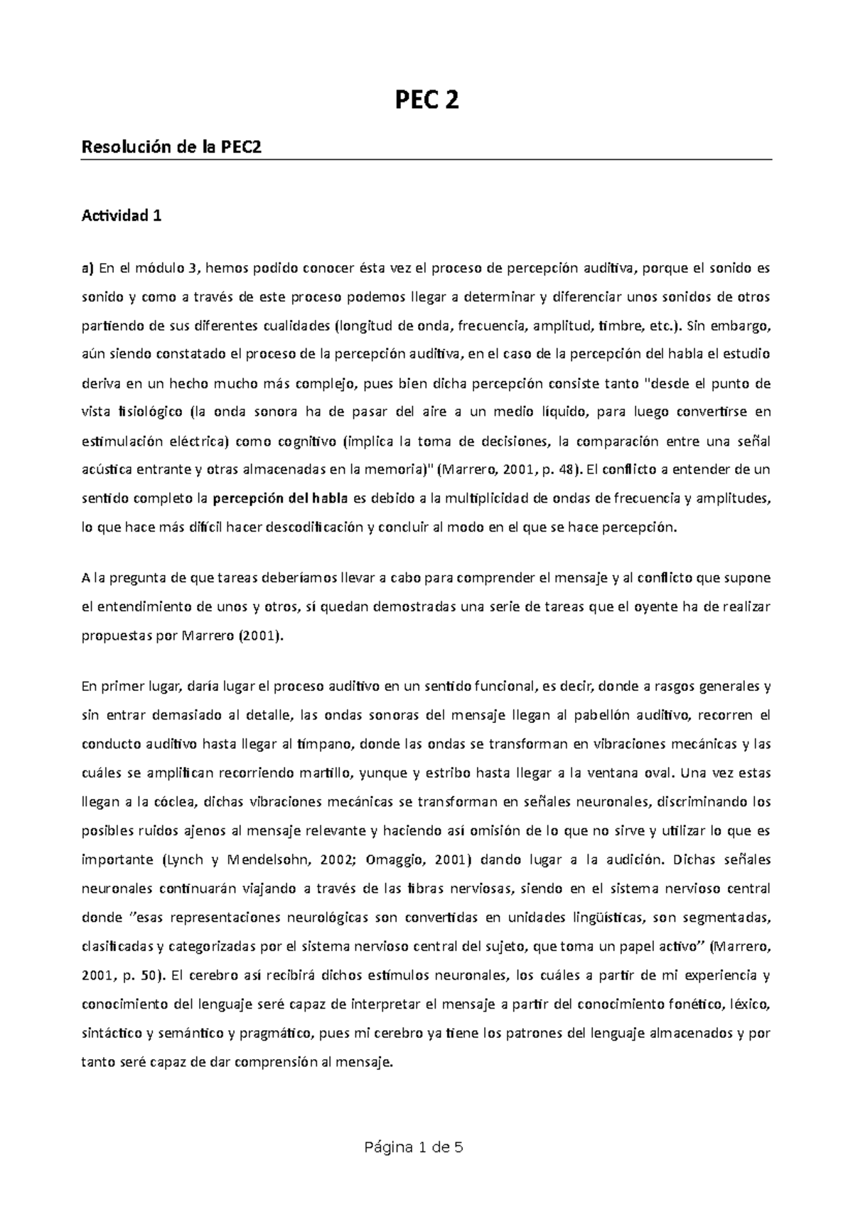 Psi perc PEC 2 - Realización de la PEC 2 de la asignatura Psicología de ...