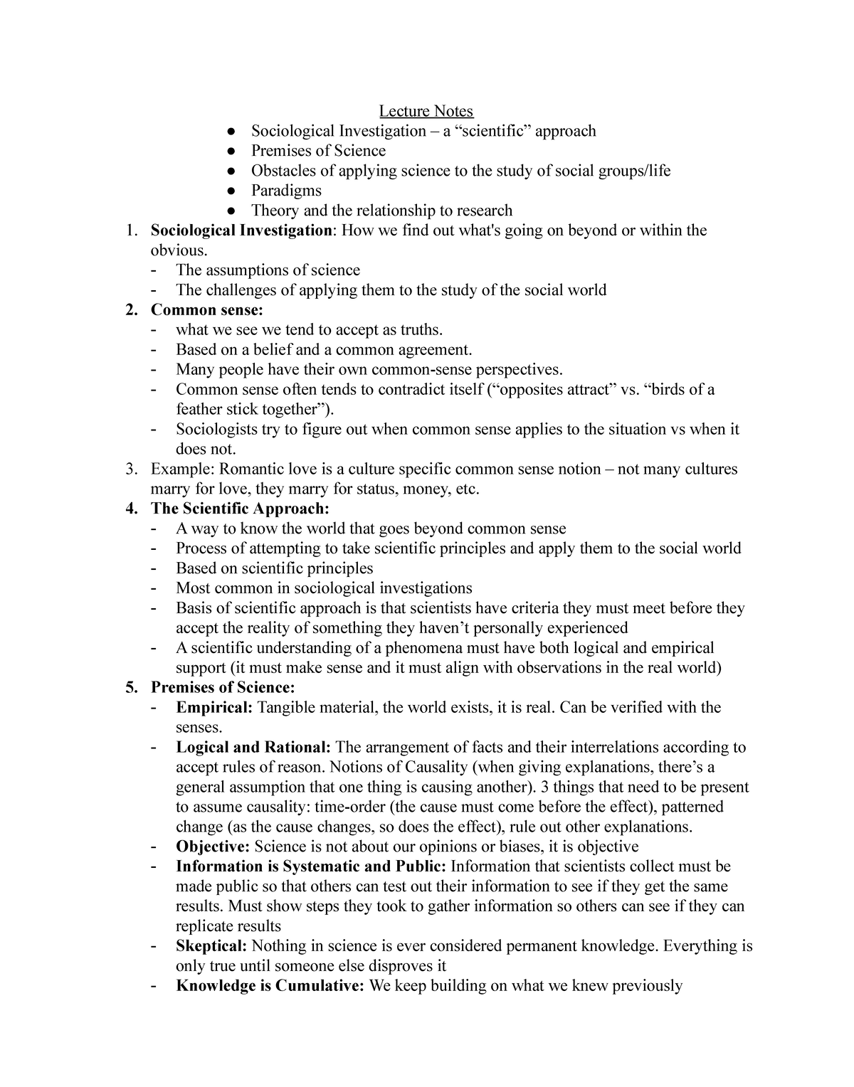 Sociology Day 3.docx - Google Docs - 1. 2. 3. 4. 5. Lecture Notes ...