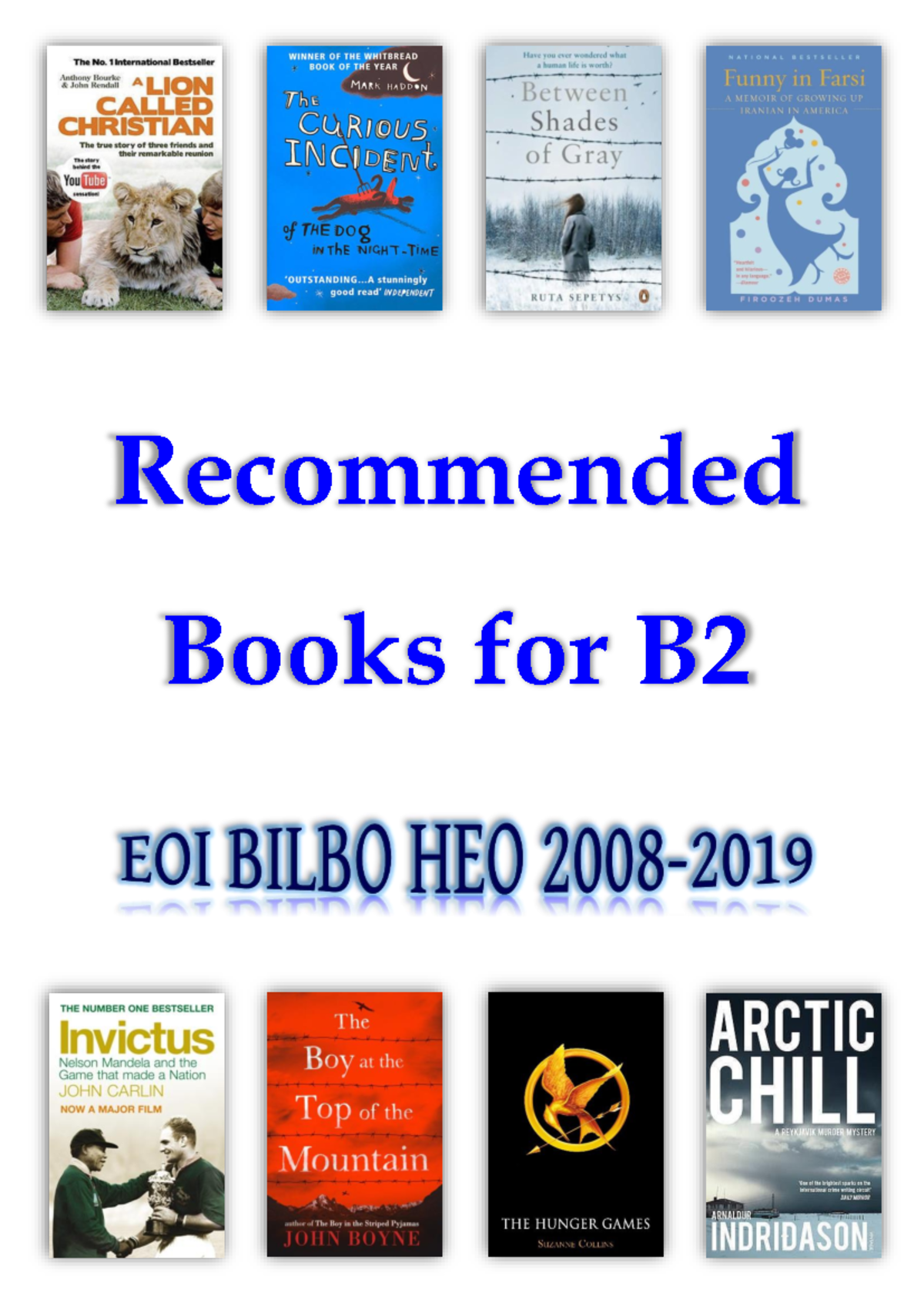 Reading LIST FOR B22 2008-2021 - Recommended Books for B Lion. A Long ...