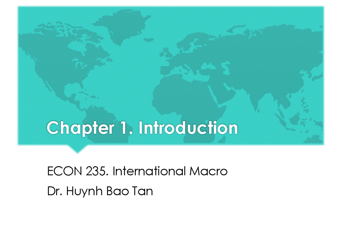 Chapter 1. Introduction - Chapter 1. Introduction ECON 235 ...