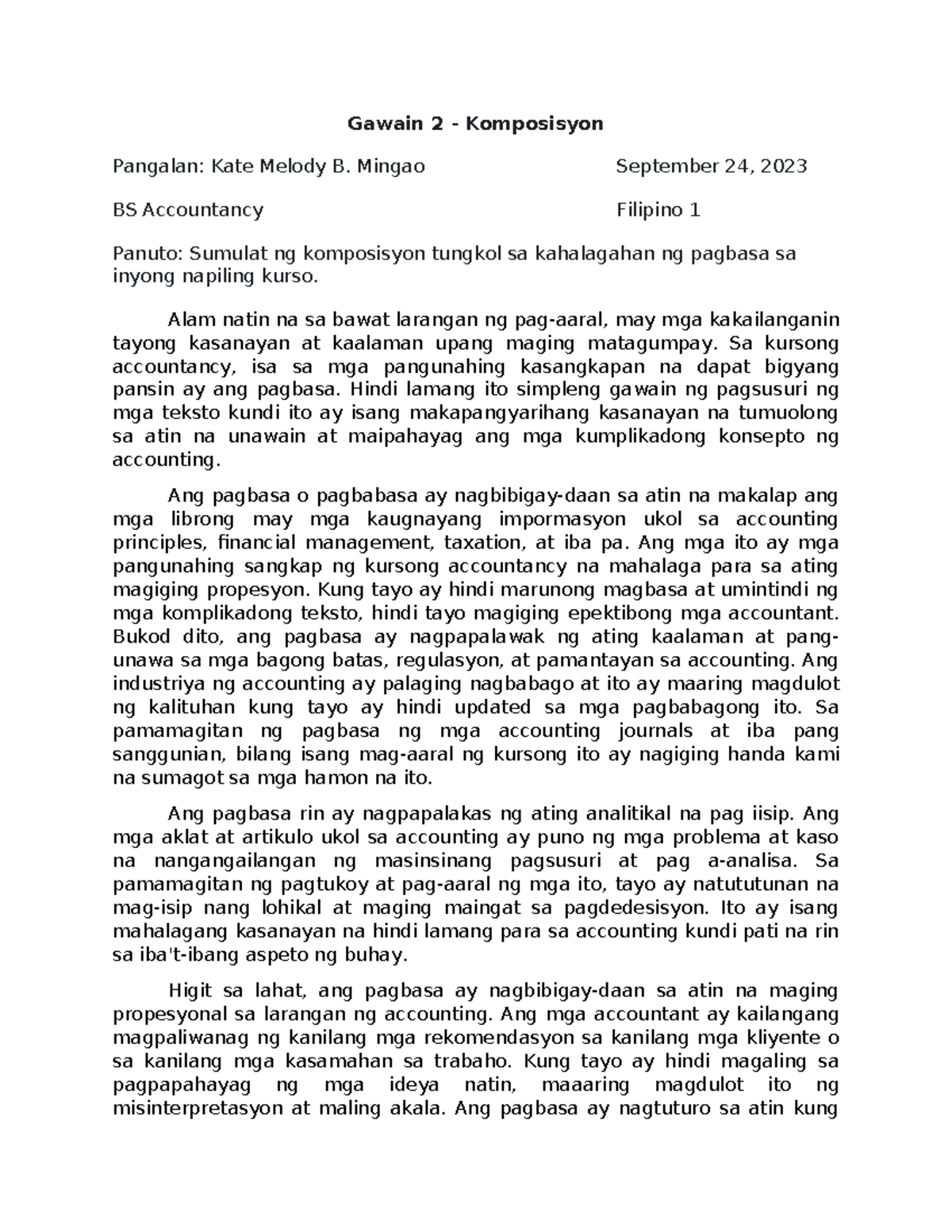 Gawain 2 - activity in risk assessment - Gawain 2 - Komposisyon ...