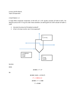 Pdfcoffee - Practice Problems - ####### PROBLEM 4-4. ####### OUTLET TEMPERATURE AND ...