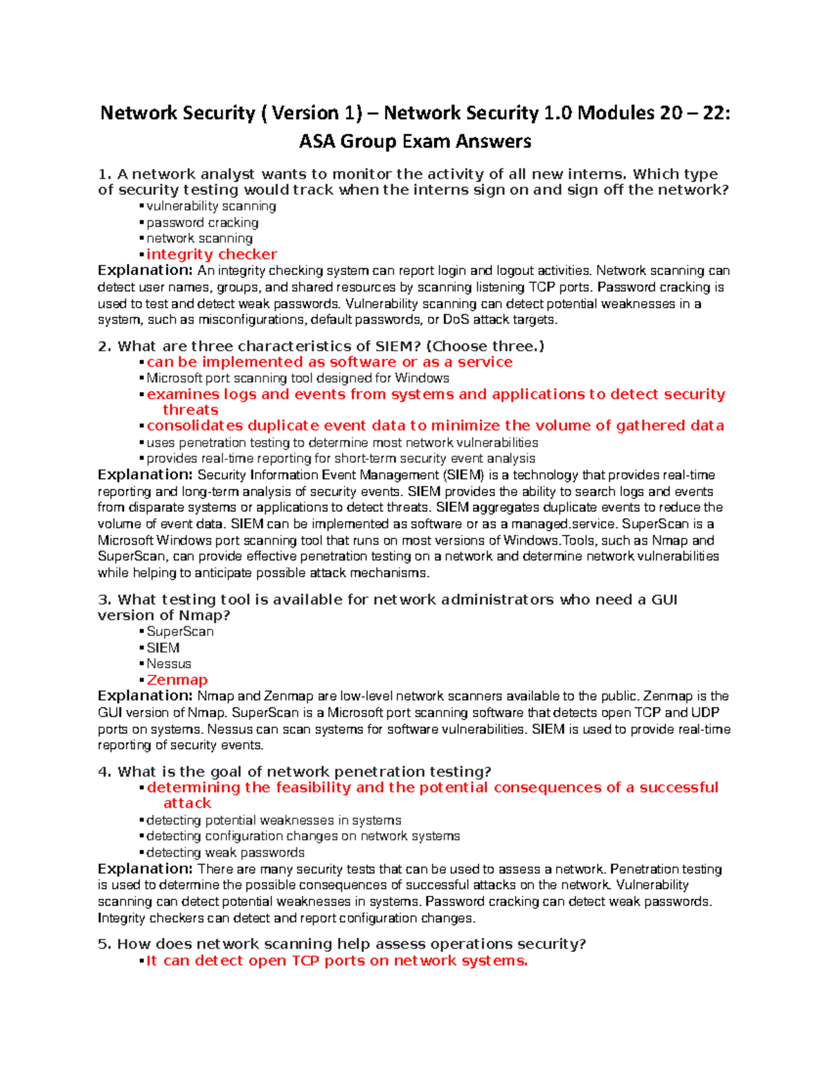 Network Security 1.0 Modules 20-22 ASA Group Exam Answers - Network ...