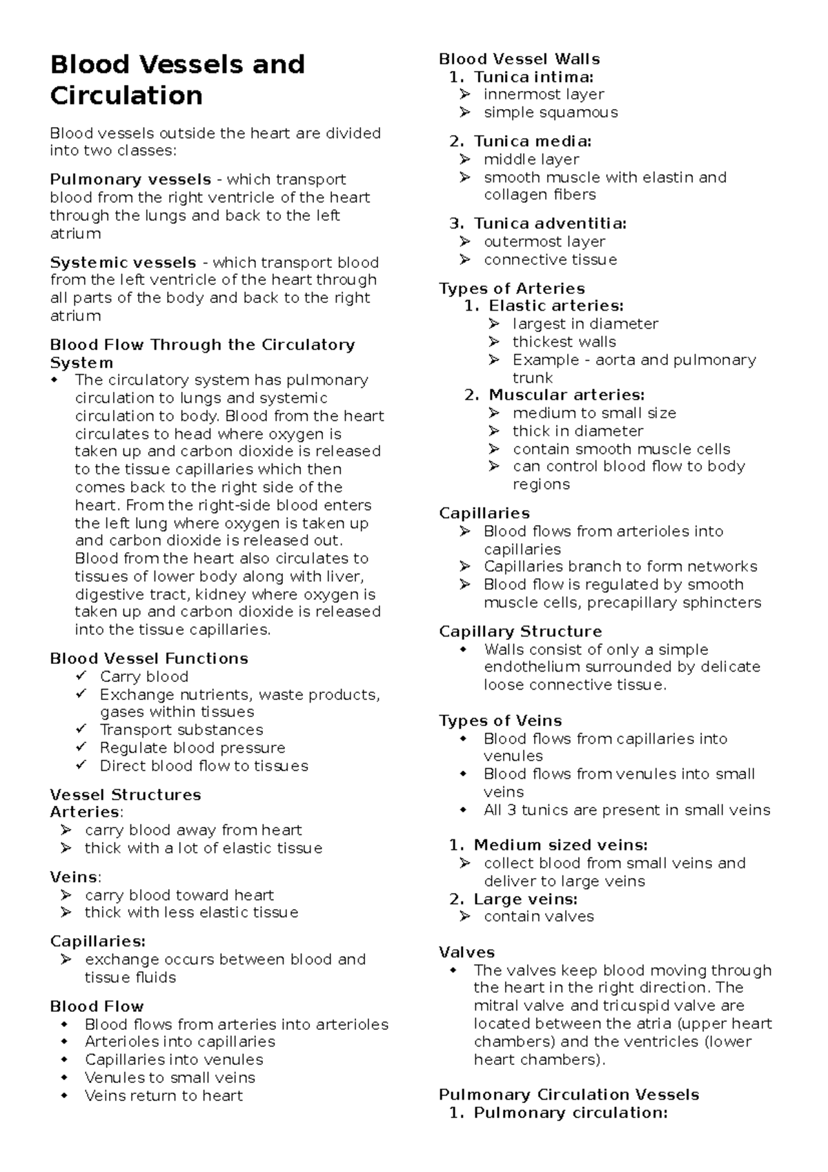 Chapter 13 - Blood Vessels and Circulation - Blood Vessels and ...
