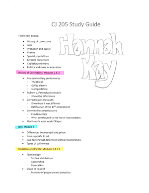 Module 8 - Project 3 - Hannah Rogers Project # 3 CJ 120 – T Prof ...